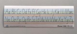 Coloured Dotted Thirds Handwriting Desk Strips Victorian Cursive – Kids ...